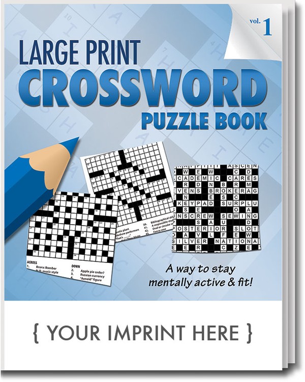 Custom Imprinted rossword Puzzle Books